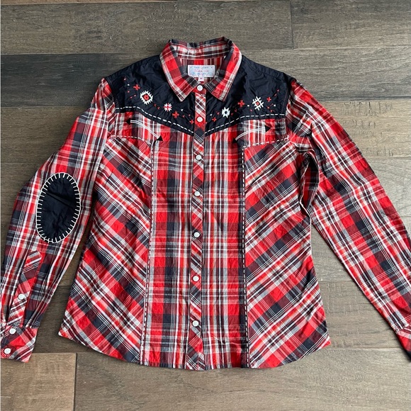 Pendleton | Tops | Pendletonariat Button Up Shirt Pearl Buttons And ...